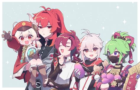 Klee Diluc Kaedehara Kazuha Kuki Shinobu Shikanoin Heizou And 1