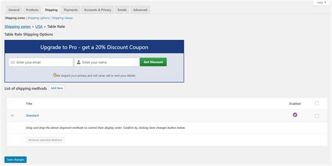 Table Rate Shipping For Woocommerce Wordpress Plugin