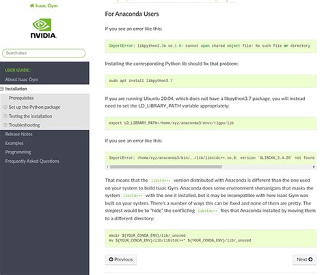 Missing File Libpython3 7m So 1 0 Isaac Gym NVIDIA Developer Forums