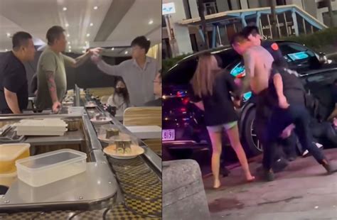 全甲刺青89壽司店嗆男你看起來像茶碗蒸 下樓開戰被警棍打成鮪魚肚刺身