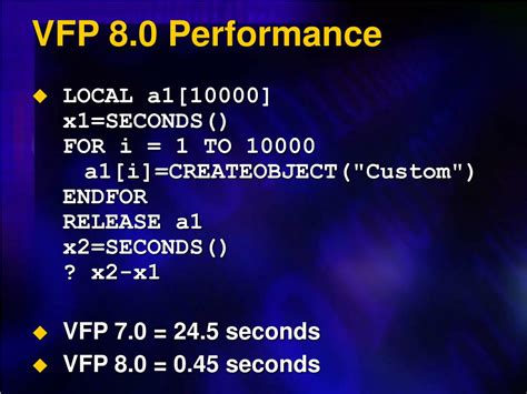 Ppt Visual Foxpro 8 0 Powerpoint Presentation Free Download Id 829568