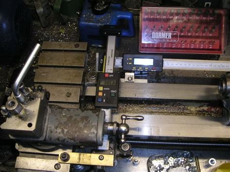 Lathe Dro By Magic9r Homemade Dro Setup For A Lathe Utilizing A Pair Of Digital Calipers