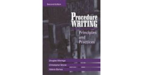 Procedure Writing Principles And Practices By Douglas Wieringa