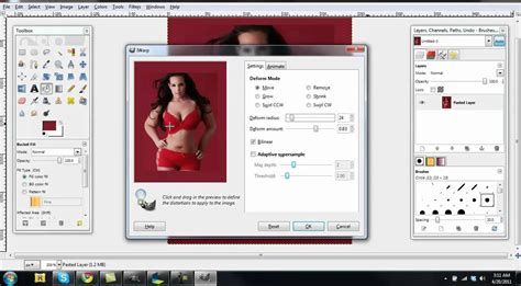 Quick Gimp Tut IWarp YouTube