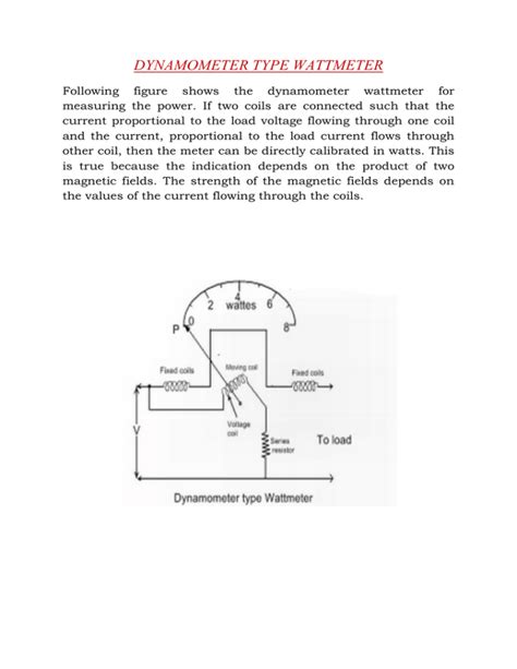 Wattmeter Types Dynamometer Induction Electrostatic