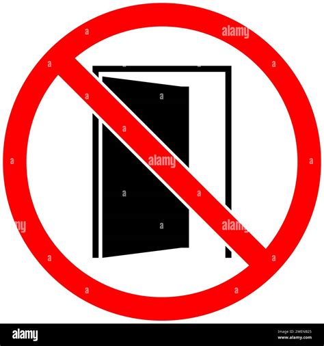 danger sign do not open this door stock vector image and art alamy