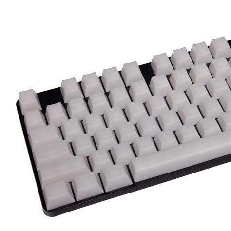 Pom Jelly White Keycaps 108 Keycap Set With Top Legends