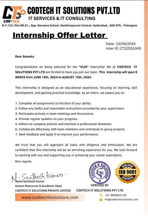 Satwika Verma On Linkedin Internship Grateful Codtech