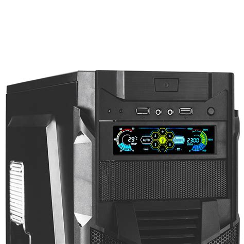 Stw 5 25 Inch Lcd Front Panel Cpu Cooling Fan Speed Controller Temperature Monitor For Desktop