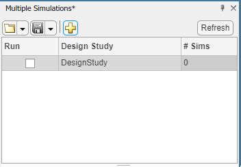 Configure And Run Simulations With Multiple Simulations Panel MATLAB Simulink