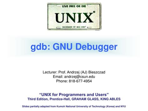 ppt gdb gnu debugger powerpoint presentation free download id 1205705