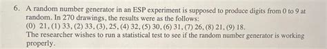 Solved A Random Number Generator In An ESP Experiment Is Chegg Com