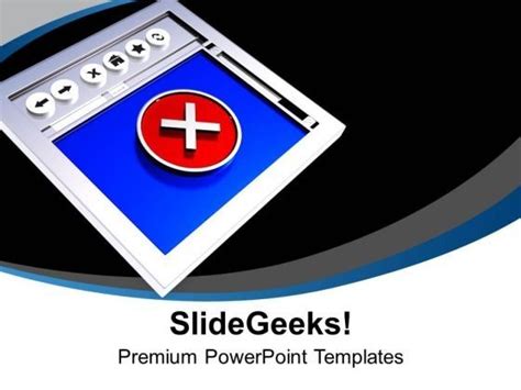 Internet Browser With Error Symbol Wrong PowerPoint Templates Ppt Backgrounds For Slides 0213