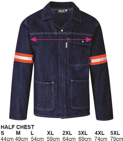 Cast Premium 100 Cotton Denim Jacket Reflective Arms Yellow Or