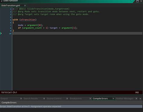 how to fix the assignment operator expected bug r gamemaker