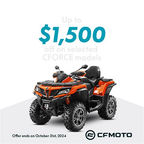 Promotions Atv Utv And Side By Side Cfmoto Canada