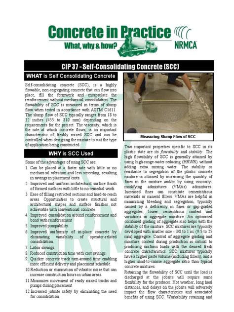 Self Consolidating Concrete Pdf Concrete Building Materials