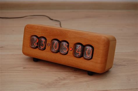 Nixie Tube Clock Wooden HandCraft Nixie Tube Clocks
