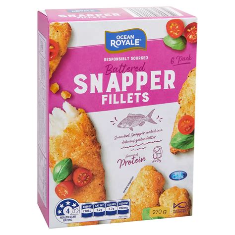 Battered Snapper Fillets 6 Pack 270g