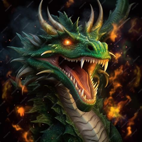 Premium Ai Image There Is A Dragon With Its Mouth Open And Its Mouth