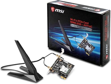 Msi Dual Band Ax 200 Wifi 6 Bluetooth 50 Long Range