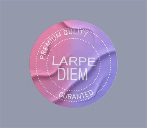 모크업을 위한 Pds 라운드 스티커 프리미엄 Psd 파일