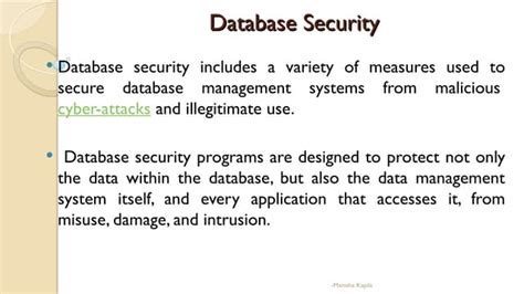 Database Security Power Point Presentations Ppt