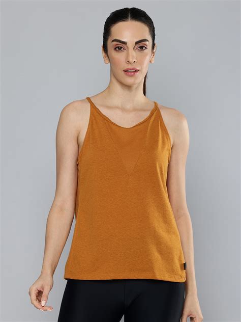 Buy Quechua By Decathlon Women Yellow Hiking Tank Top Tops For Women Myntra