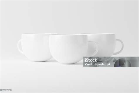 커피 차를 위한 세라믹 찻잔 컵 백색 공백 3d 렌더링 모형 0명에 대한 스톡 사진 및 기타 이미지 0명 공란 깨끗한 Istock
