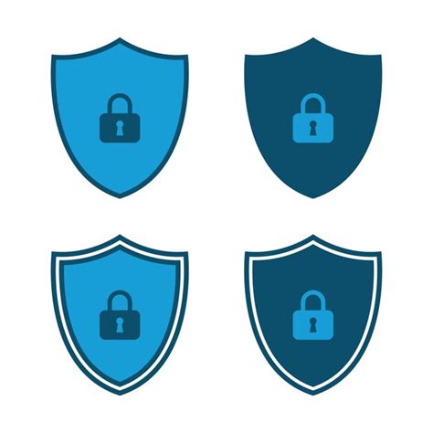 Premium Vector Vector Security Shield Lock Icon Set