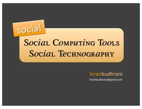 Social Computing Tools And Social Technography Pdf