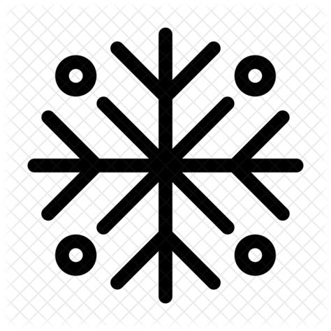 Snowflake Alt Thin Line Icon Unicons Iconscout