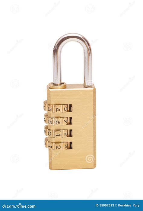 Combination Padlock Stock Image Image Of Color Closed