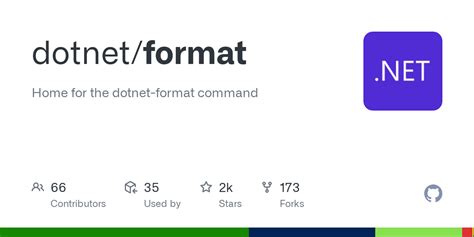 Github Dotnet Format Home For The Dotnet Format Command