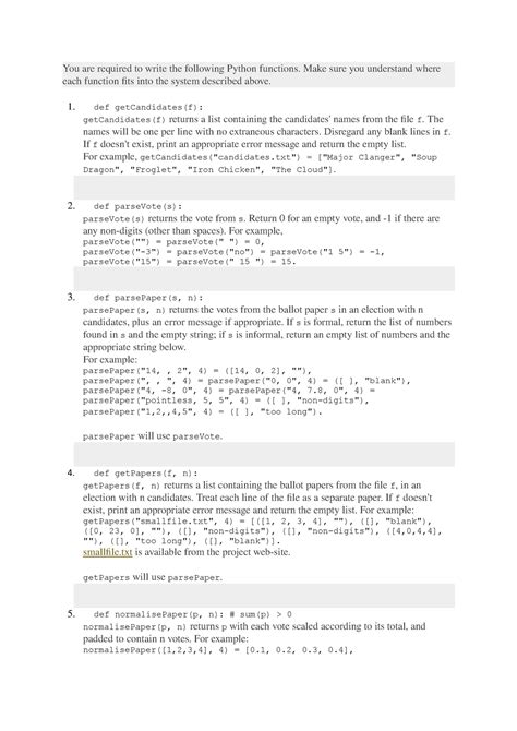 Project 1 Problem Solving And Programming You Are Required To Write The Following Python