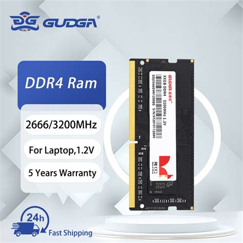 Gudga Ddr4 Memoria Ram 4gb 8gb 16gb 32gb Memory Ram 3200mhz Sodimm 1 2v