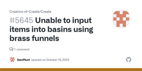 Unable To Input Items Into Basins Using Brass Funnels Issue 5645