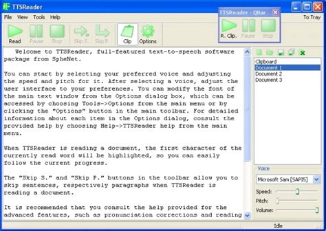 Text To Speech Software Package Download TTSReader TECK IN