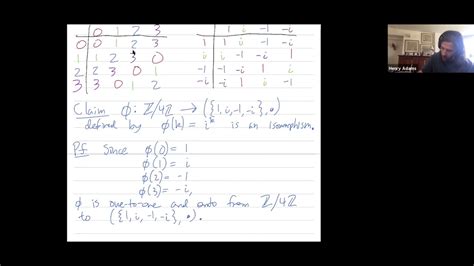 Abstract Algebra 50 An Example Isomorphism Youtube