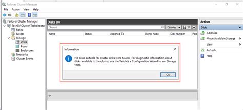 Fix No Disks Suitable For The Cluster Were Found Techdirectarchive