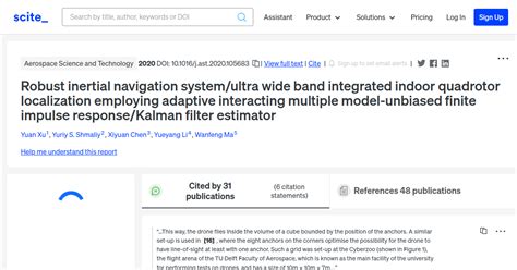 Robust Inertial Navigation Systemultra Wide Band Integrated Indoor Quadrotor Localization