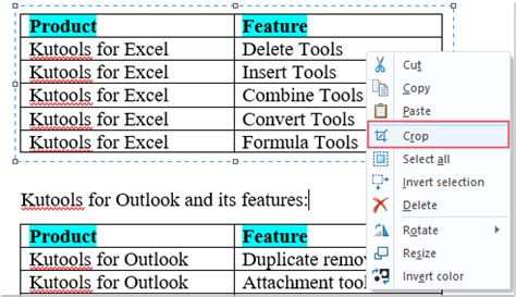 How To Exportsaveconvert Tables As Images In Word
