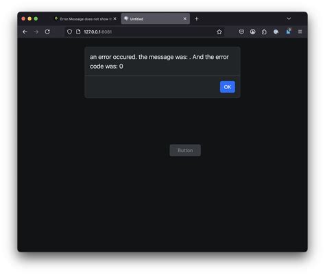 Errormessage Does Not Show The Message In Messagebox Web Xojo