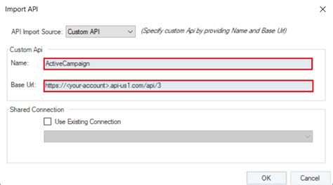 Authorizing ActiveCampaign API In Astera Centerprise Data Services