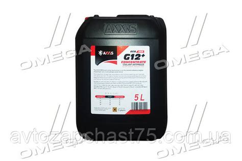 Купить Антифриз концентрат 5 литров, красный , G12+, -80 C (Axxis ...
