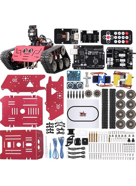 Elegoo Elegoo Conqueror Robot Tank Kit With Uno R3 For Arduino Robotics