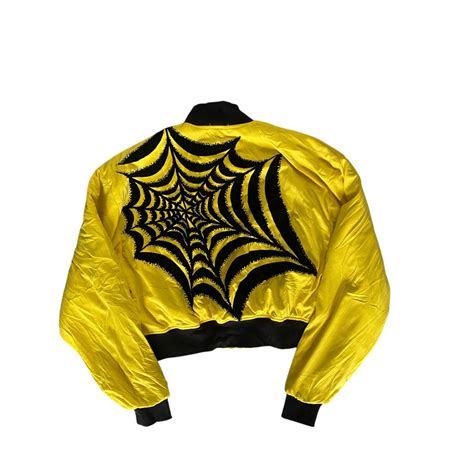 Vintage Kansai 02 Yamamoto Spider Web Bomber Crop Boxy Jacket Etsy