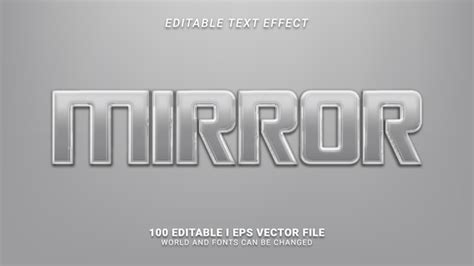 Premium Vector Mirror Text Effect