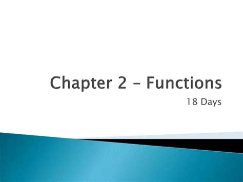 Ppt Chapter 2 Functions Powerpoint Presentation Free Download Id6158321