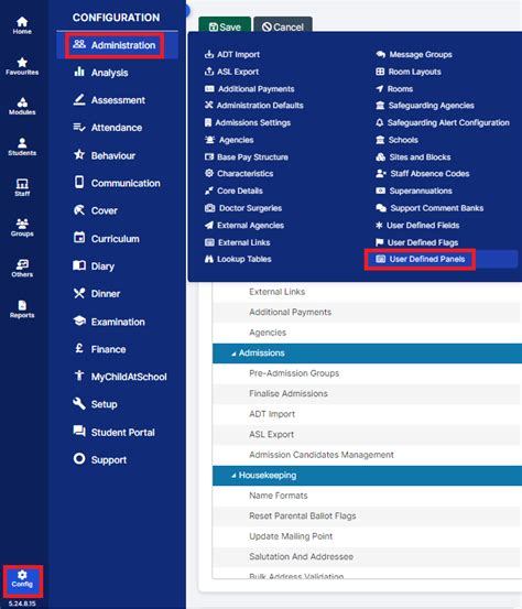 How To Add User Defined Panels Bromcom Documentation Centre